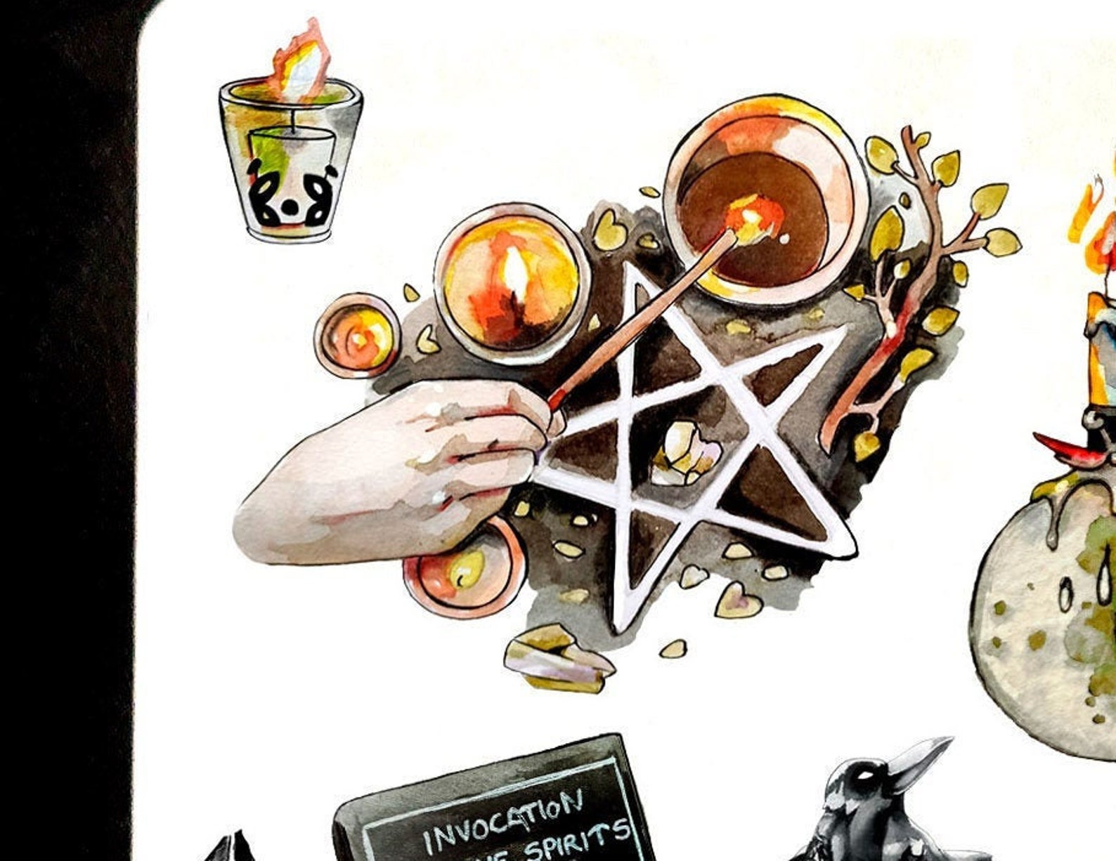 Witch Stickers Sheet - Wicca Sticker Lifeplanner Book of Shadows ...