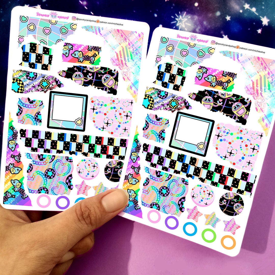 Colorful and Cute Journaling Sticker Kit Kawaii Stickers for Penpal ...