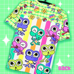 Decora Kei Frog Shirt - Rainbow T-shirt Kawaii Art Jfashion Harajuku ...