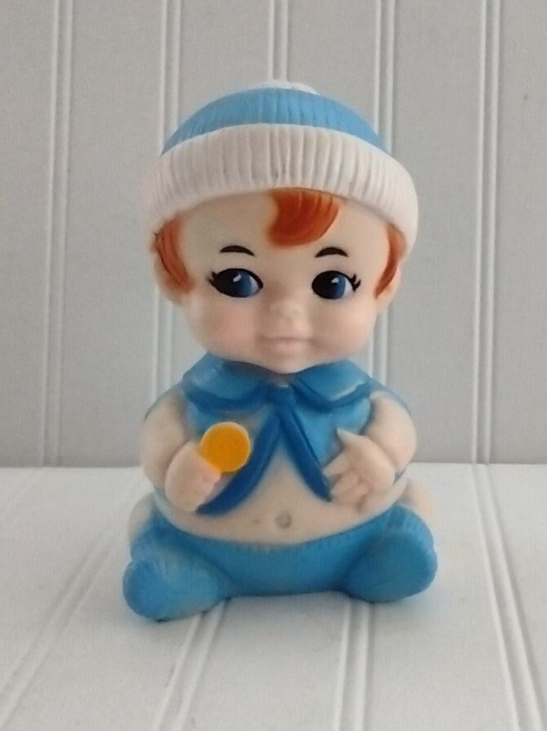 1970 VINTAGE Roly Poly Vinyl Toy From Sanitoy, Inc. Soft Squeaky Boy ...