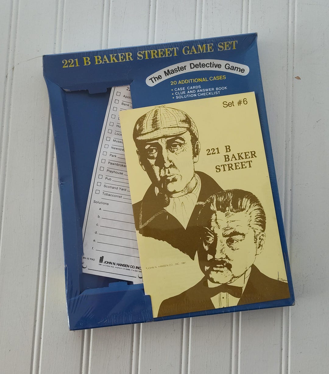 VINTAGE 221 B Baker Street Game Set. SEALED Expansion Set. 20 ...
