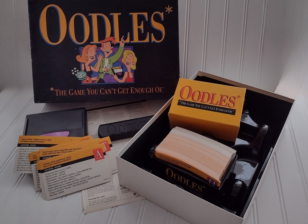 1992 OODLES Game by Milton Bradley. It's the Game You Can't Get Enough ...