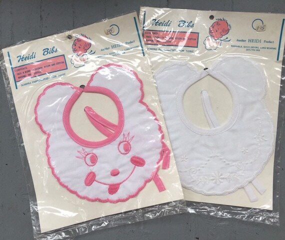 1950s Sealed Vintage Quilted Heidi Bib. 2 Available. Pink or - Etsy