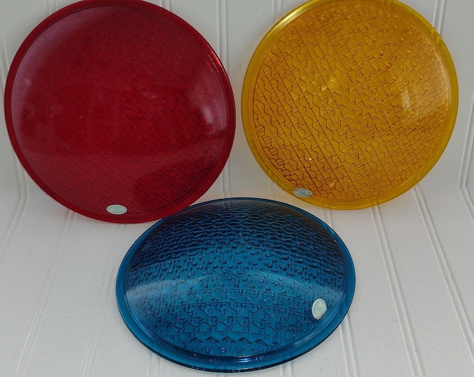 GLASS Traffic Light Lens. Kopp Glass Inc., Swissvale, PA. 8-3/8" Lens ...