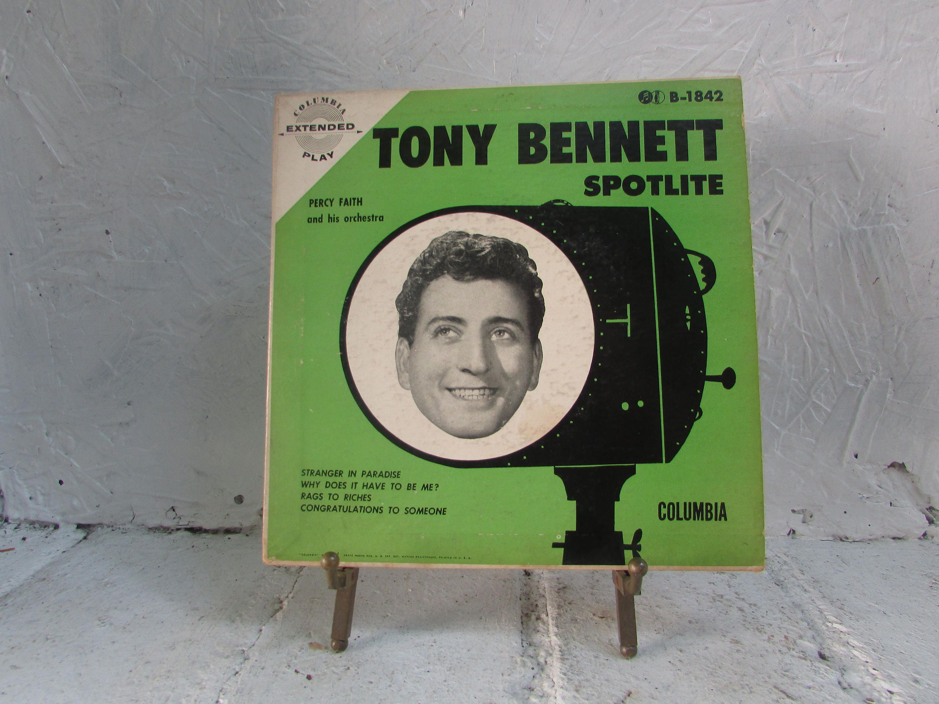 Early Tony Bennett Vinyl Record with Jacket 45 RPM | Etsy