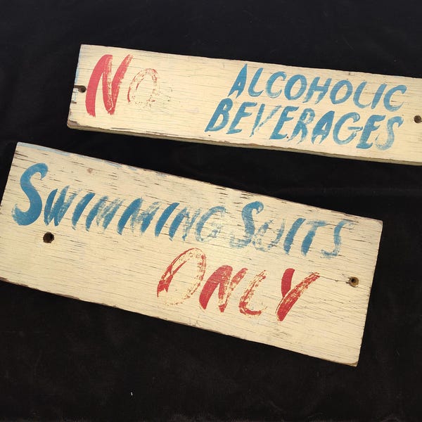 Swimming Pool Signs - Etsy Canada