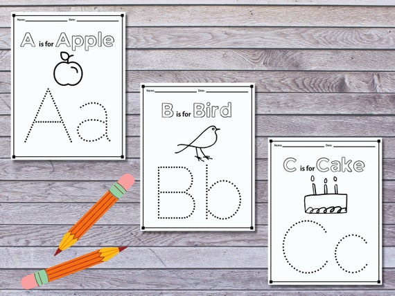 Learn Your Letters Coloring Sheet Worksheet Alphabet Letters | Etsy