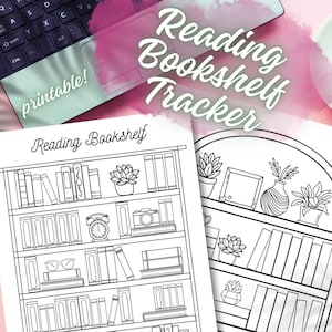 Printable Bookshelf Reading Tracker & Book Log | 2 Styles for Coloring ...