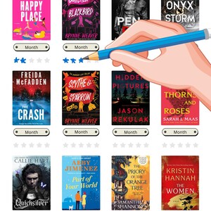 Editable Book Club Selection Tracker | Book Ratings & Info Template ...