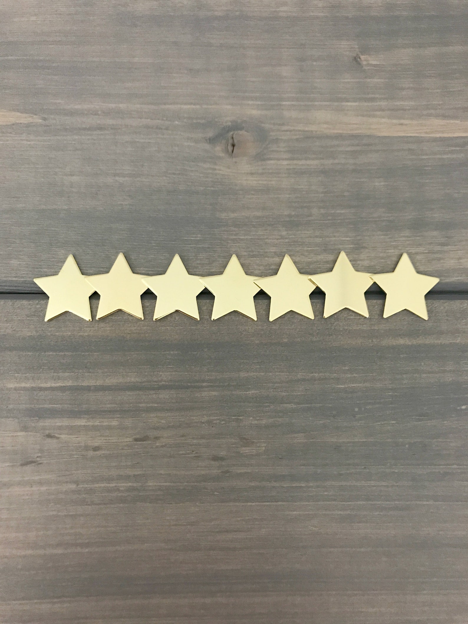 FIVE - Brass 3/4" Star Stamping Blank - 20 Gauge Brass Blanks 3/4" Inch ...
