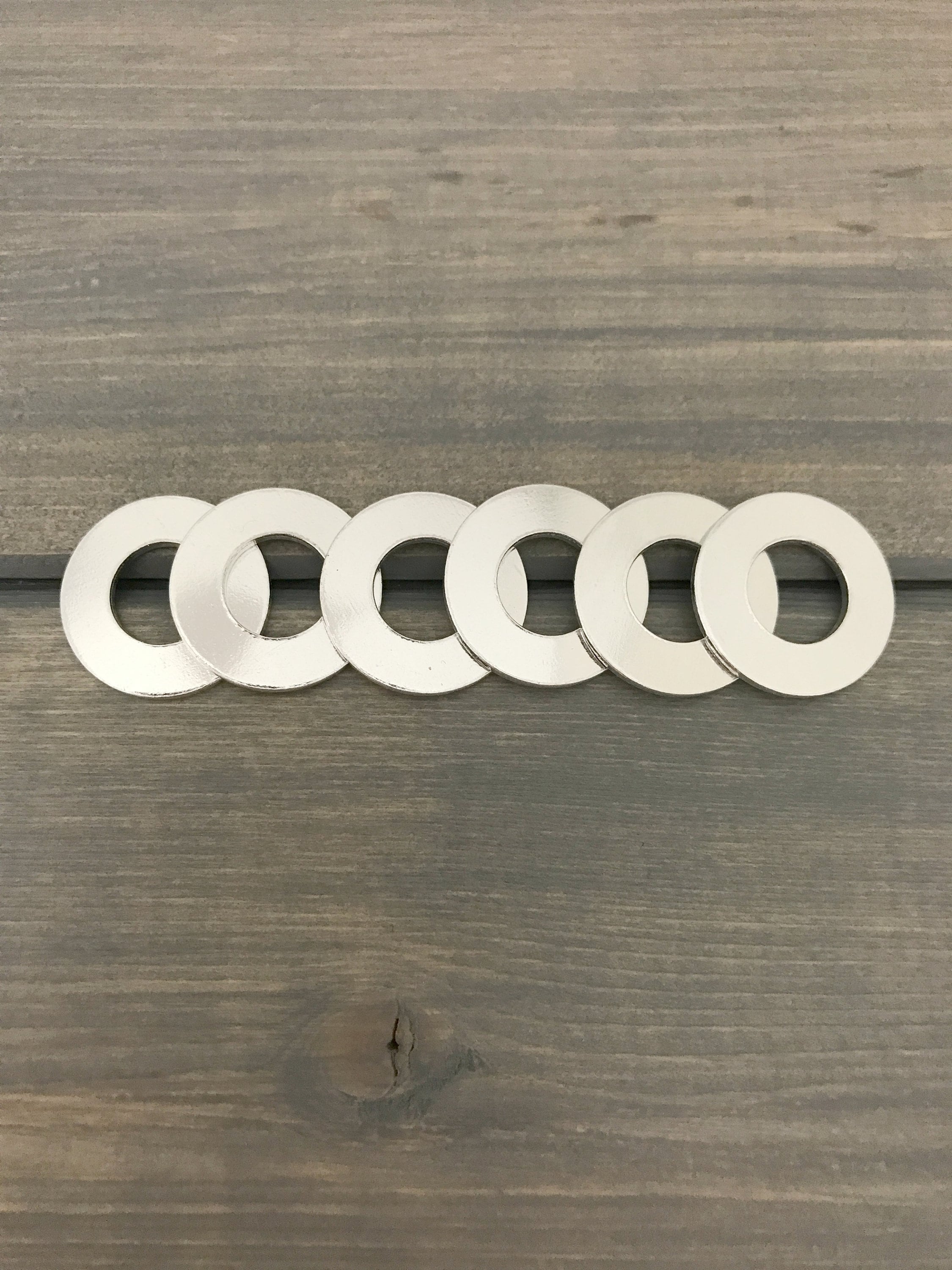 FIVE 3/4 inch Washers with 3/8 Hole Stamping | Etsy
