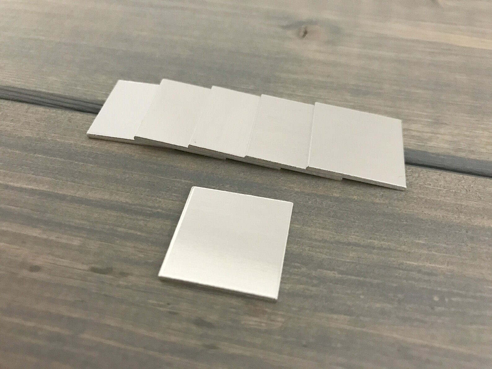 TEN - .75 3/4 Inch Square Blank Disc Stamping Blanks - 16 Gauge ...