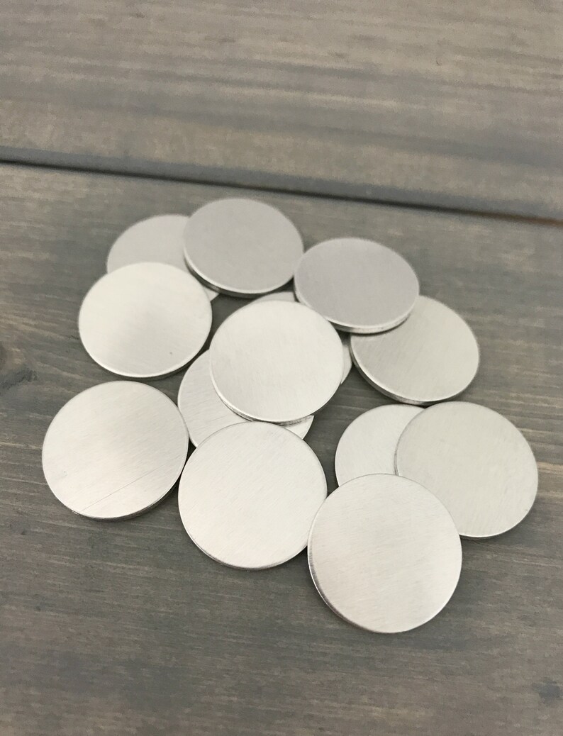 FIVE 3/4 Inch Round Disc 16 Gauge Solid Aluminum | Etsy