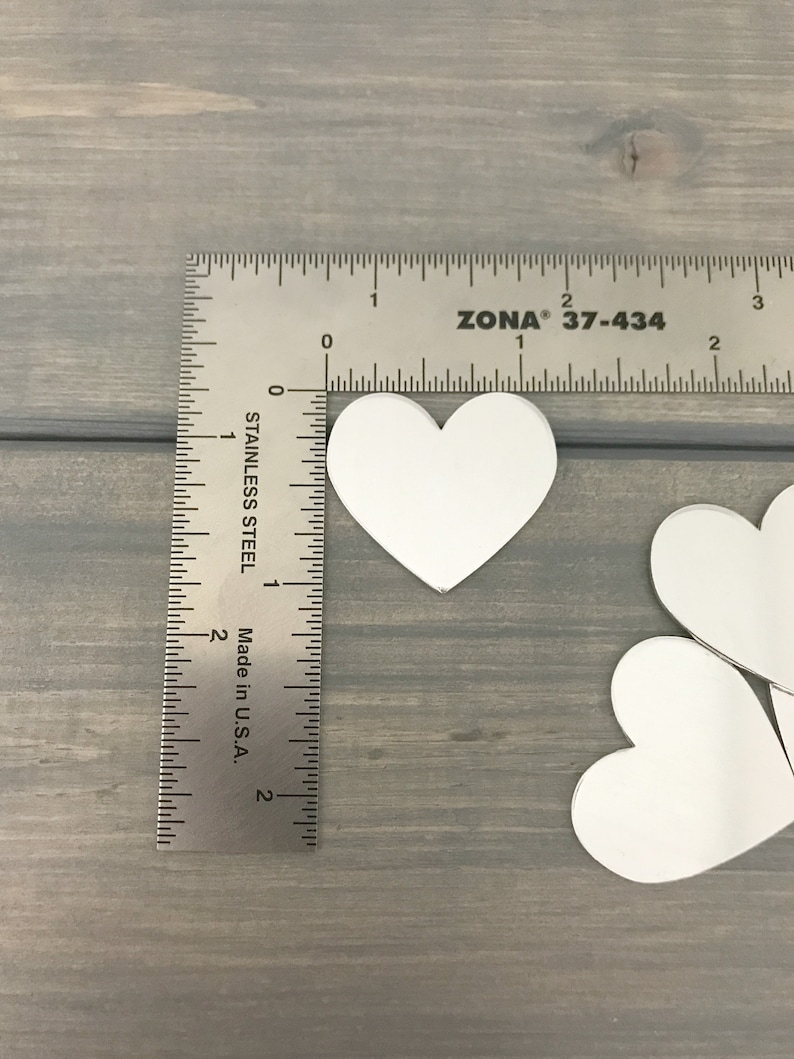FIVE 1 X 1 1/4 Inch Large Heart 16 Gauge - Etsy