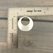 FIVE - 1 1/8" With 5/8" Inch Cutout - 16G Aluminum off Center Washers ...