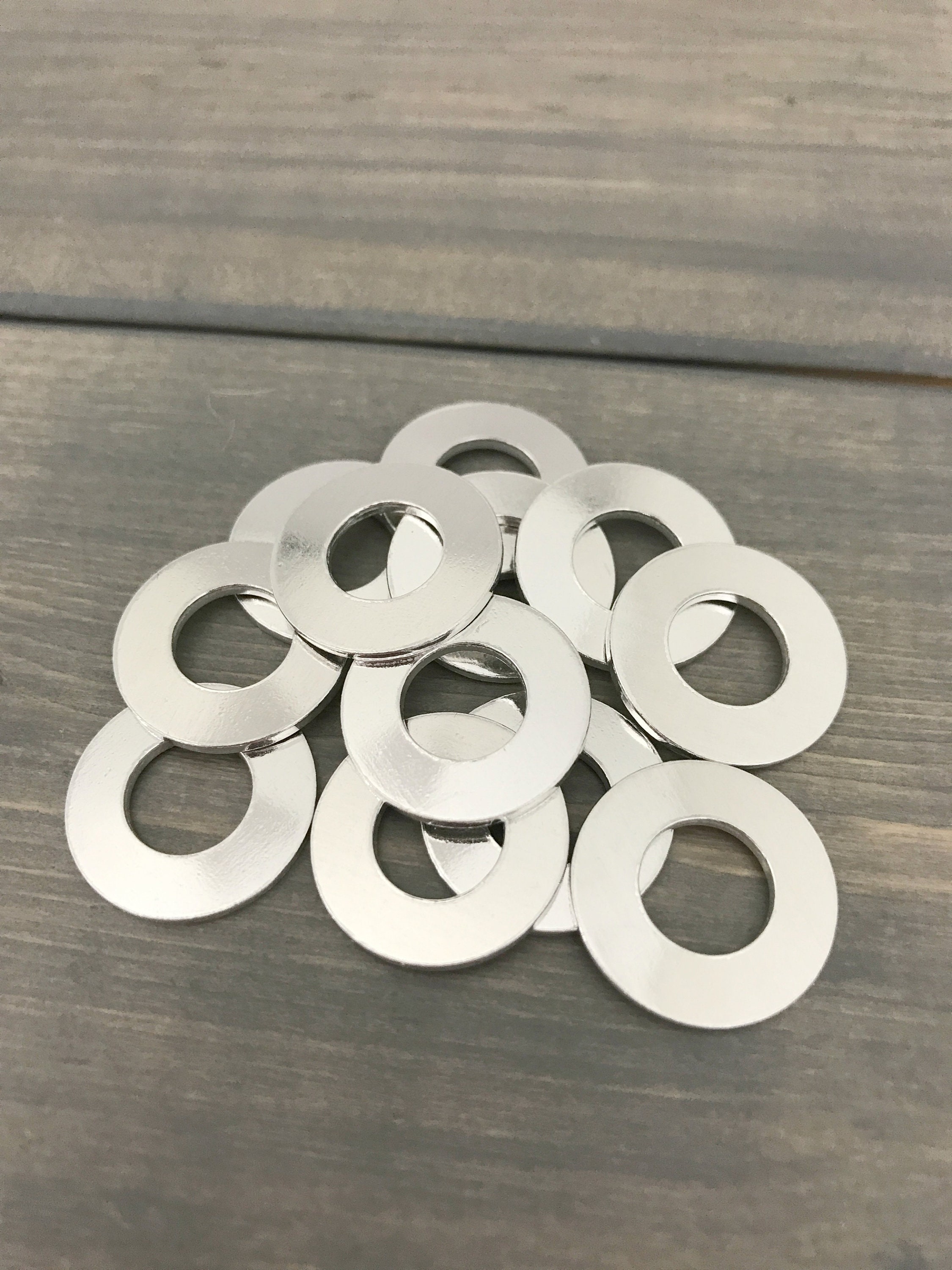 FIVE 3/4 inch Washers with 3/8 Hole Stamping | Etsy