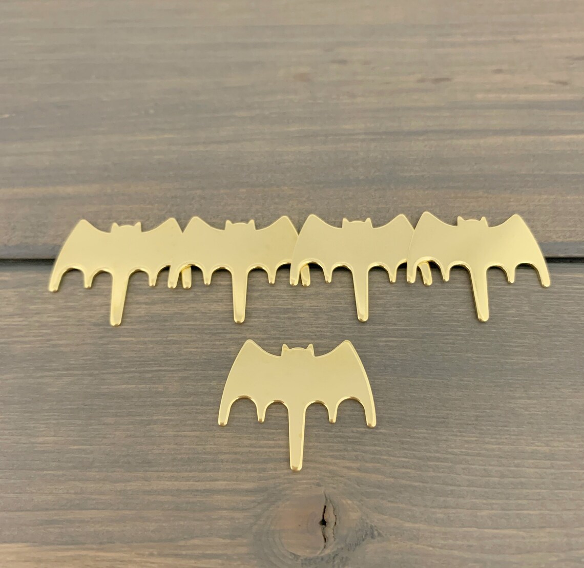 FIVE Bat Stamping Blank 20 Gauge Brass Superhero Blank - Etsy