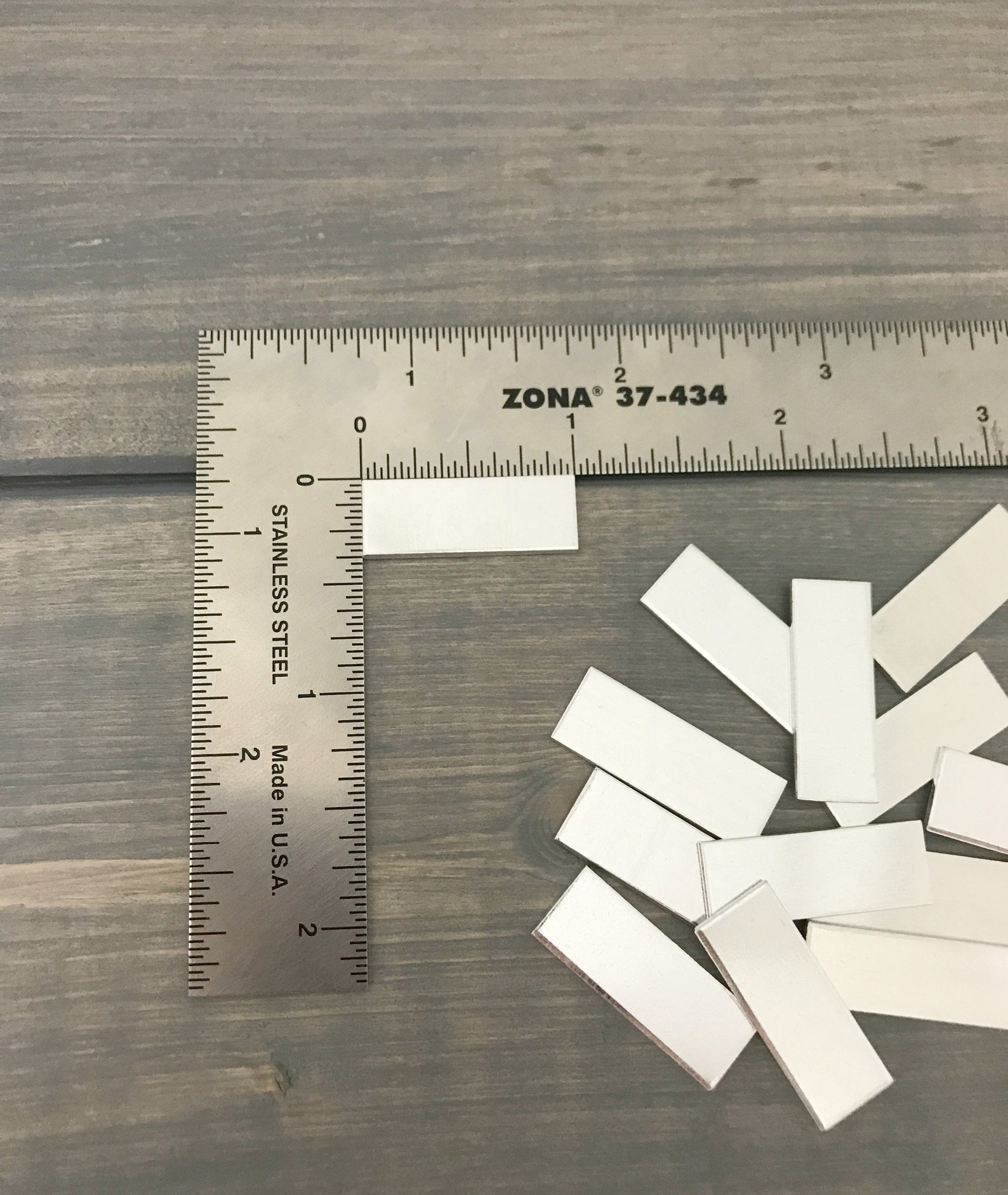 FIVE 3/8 Inch X 1 Aluminum Rectangle Blank 16 Gauge - Etsy