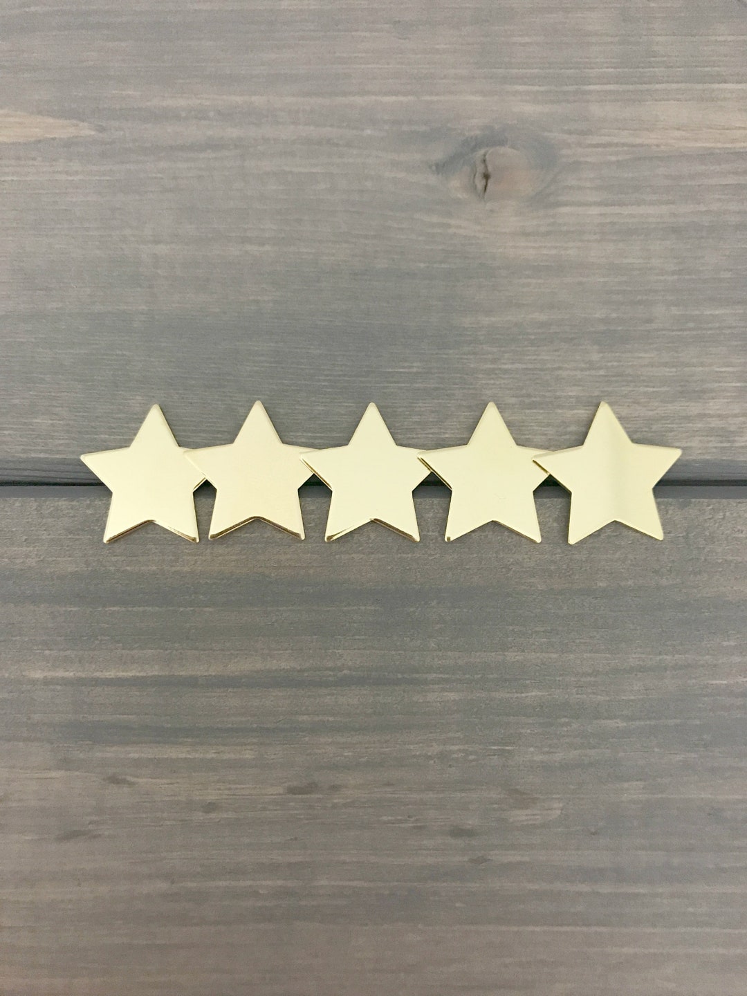FIVE - Brass 3/4" Star Stamping Blank - 20 Gauge Brass Blanks 3/4" Inch ...