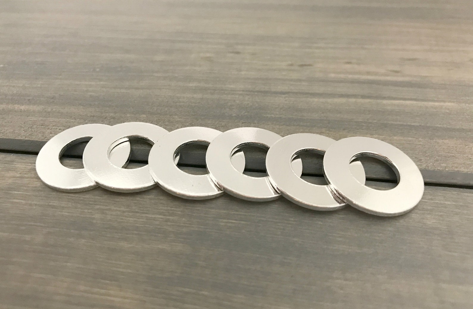 FIVE 3/4 Inch Washers With 3/8 Hole Stamping | Etsy