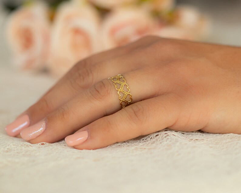 Gold Wedding Ring Gold Wedding Band Delicate Gold - Etsy