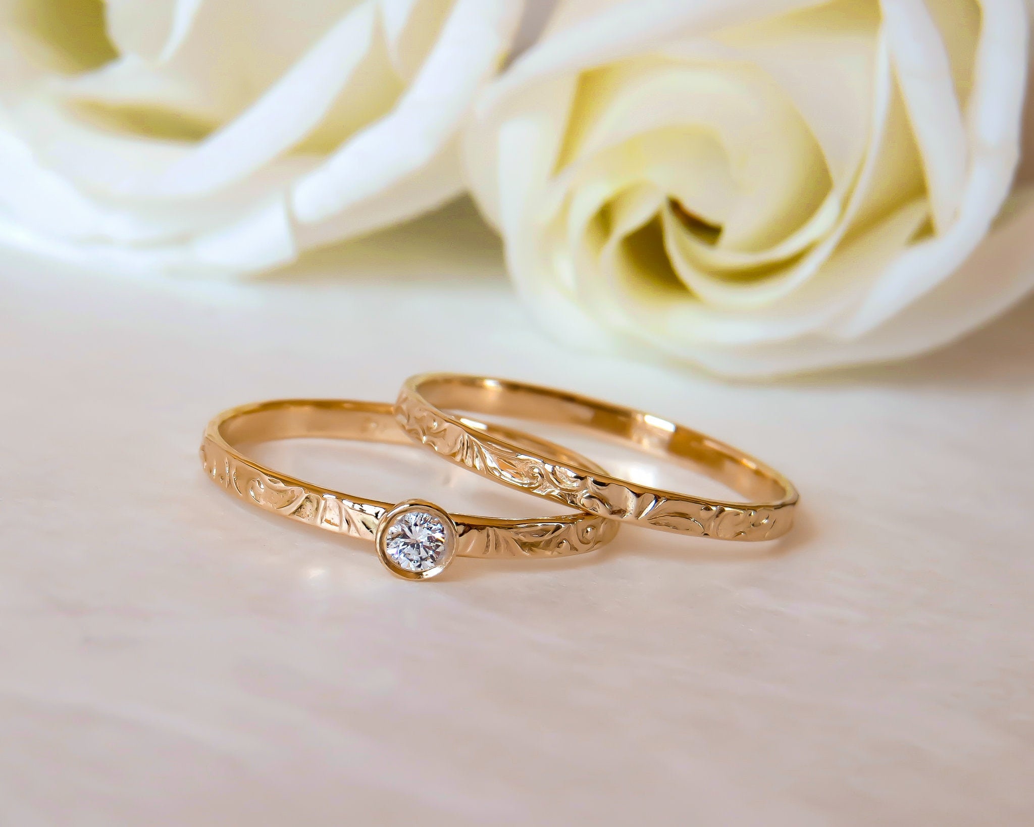 Rose Gold Engagement Ring Designs