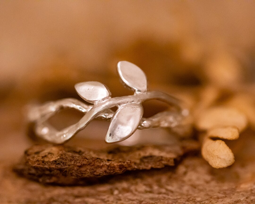 Gold Wreath Ring, Leaves Wedding Ring, Leaf Wedding Ring, Nature ...