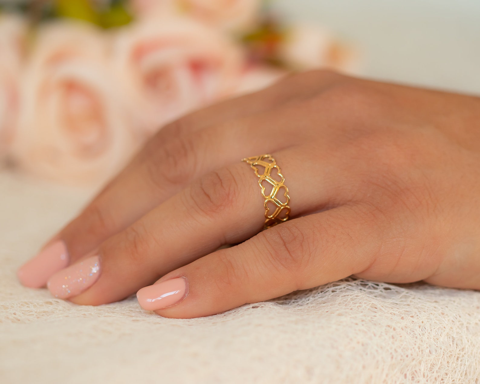 Gold Wedding Ring Gold Wedding Band Delicate Gold | Etsy