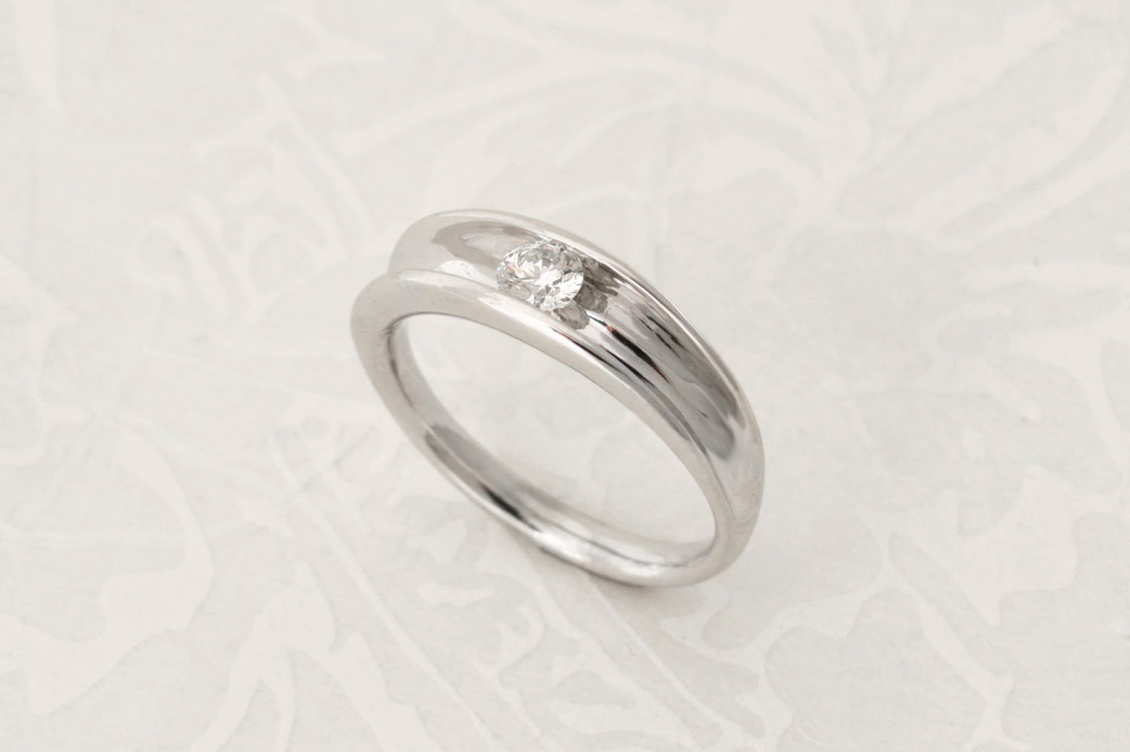 Small Diamond Ring Unique Engagement Ring Diamond Engagement | Etsy