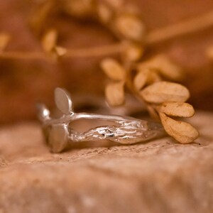 Nature Inspired Ring, Leaves Wedding Ring, Gold Leaf Branch Ring ...