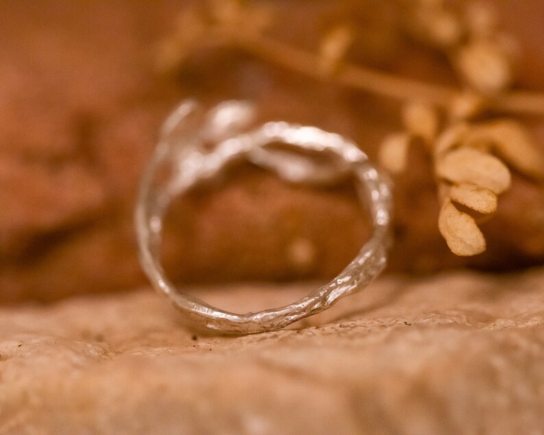 Nature Inspired Ring Leaves Wedding Ring Gold Leaf Branch - Etsy