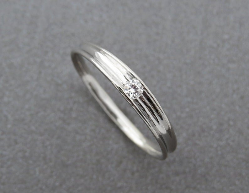 Unique Engagement Ring Small Diamond Engagement Ring - Etsy