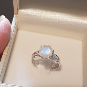 Moonstone Wedding Ring Set, Moonstone Bridal Set, Moonstone Engagement ...