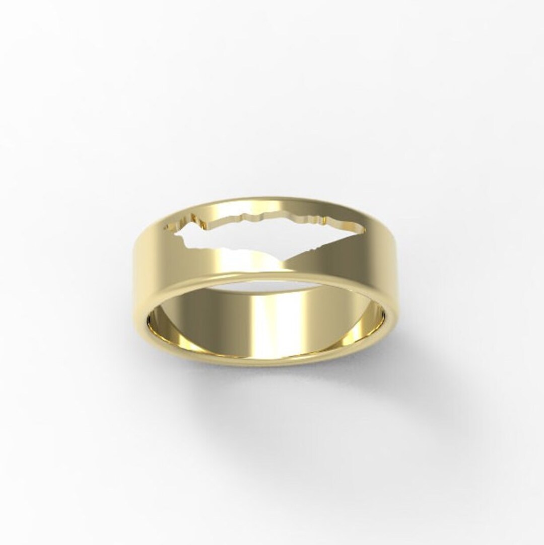 Israel Ring, Map of Israel Gold Band, Israel Wedding Ring, Israel Ring ...