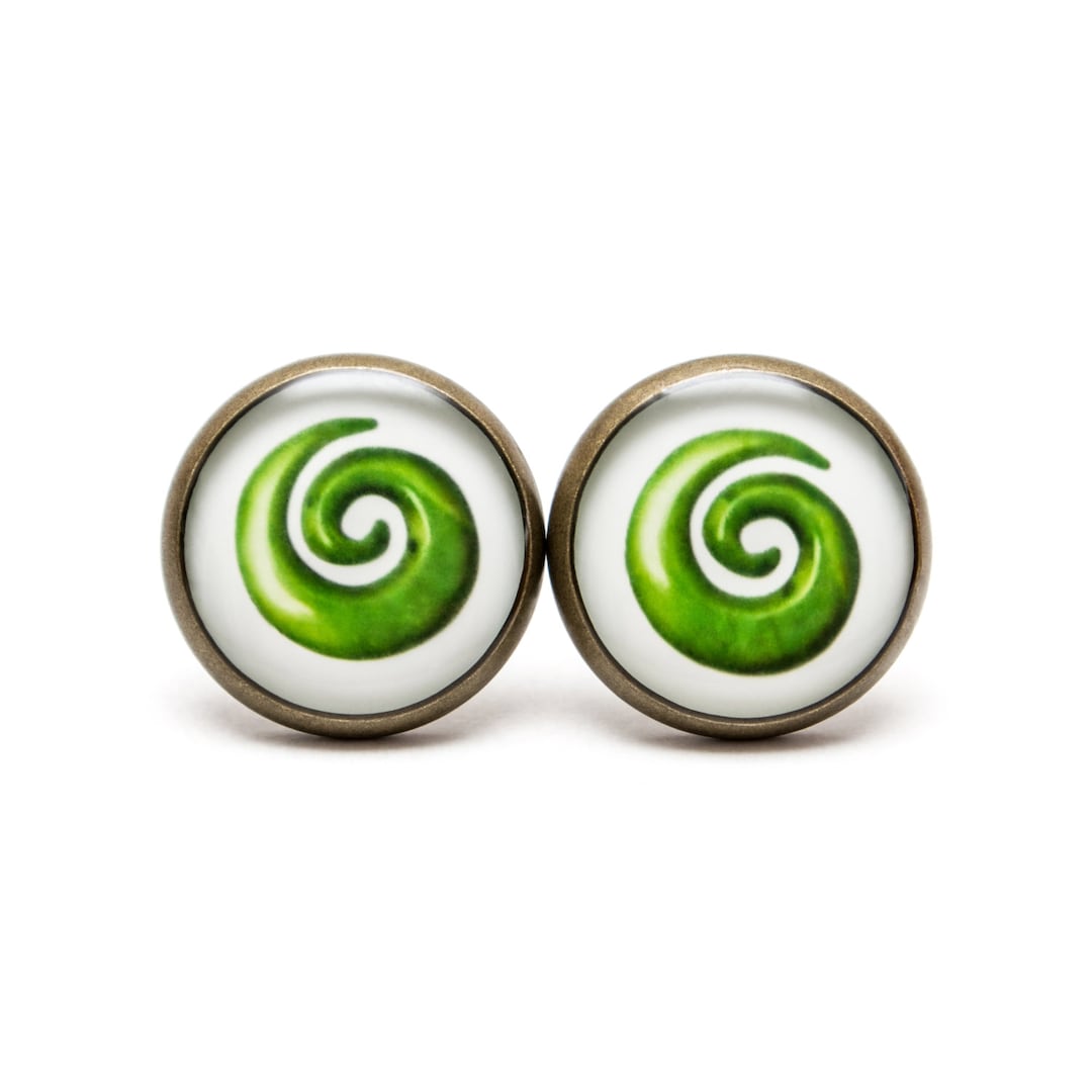 Maori Koru Stud Earrings Koru Spiral New Life Earrings Koru Jewelry ...