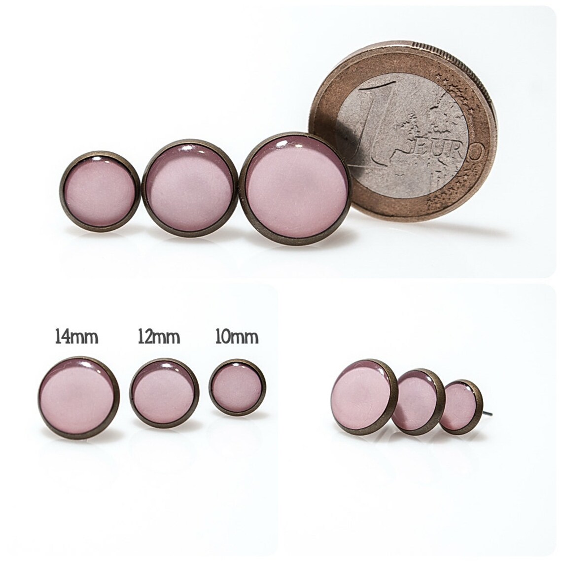 Grayed Jade Stud Earrings Jade Jewelry Spring Color 2013 - Etsy