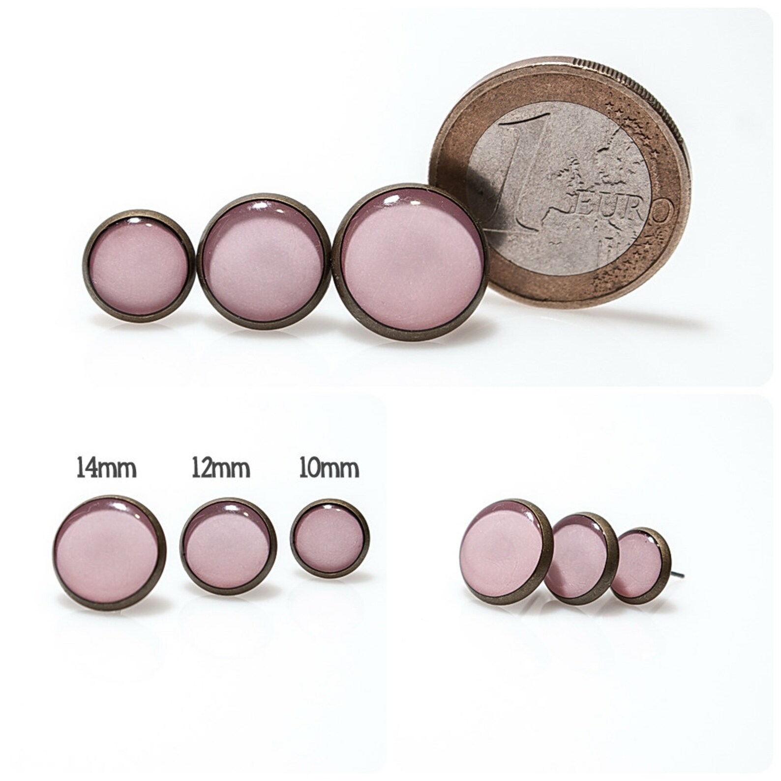 Grayed Jade Stud Earrings Jade Jewelry Spring Color 2013 - Etsy