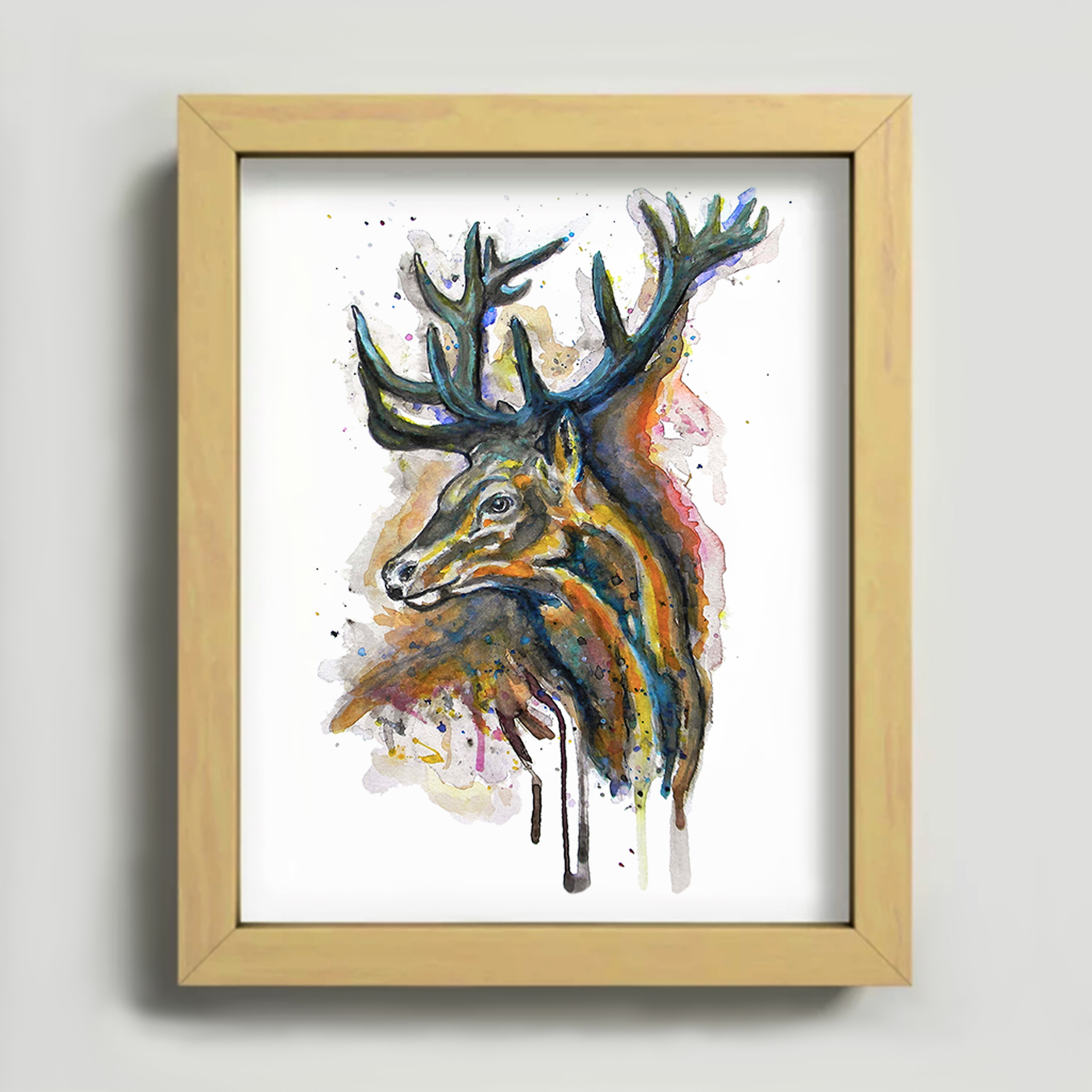 Elk Head Painting