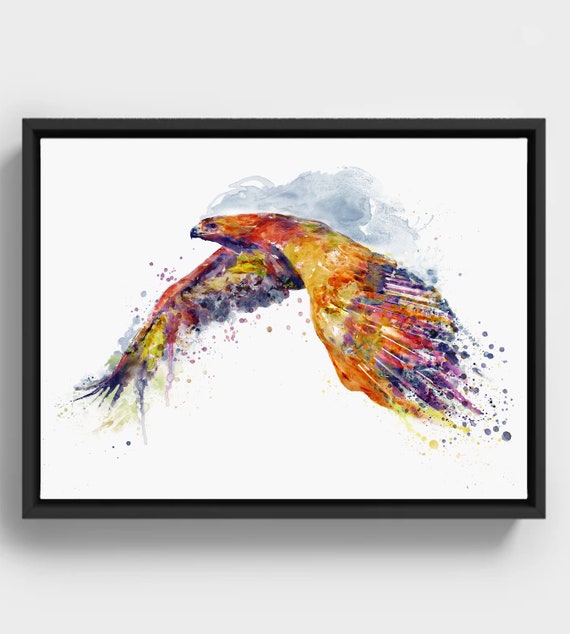 Flying Hawk Painting
