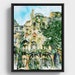 Casa Batllo Barcelona, Printable Watercolor Painting, Gaudi ...