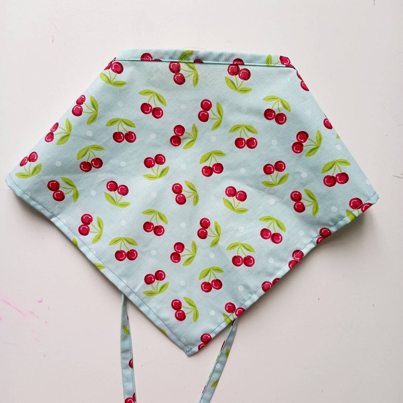 Cherry bandana bandana headband 90s triangle head scarf | Etsy