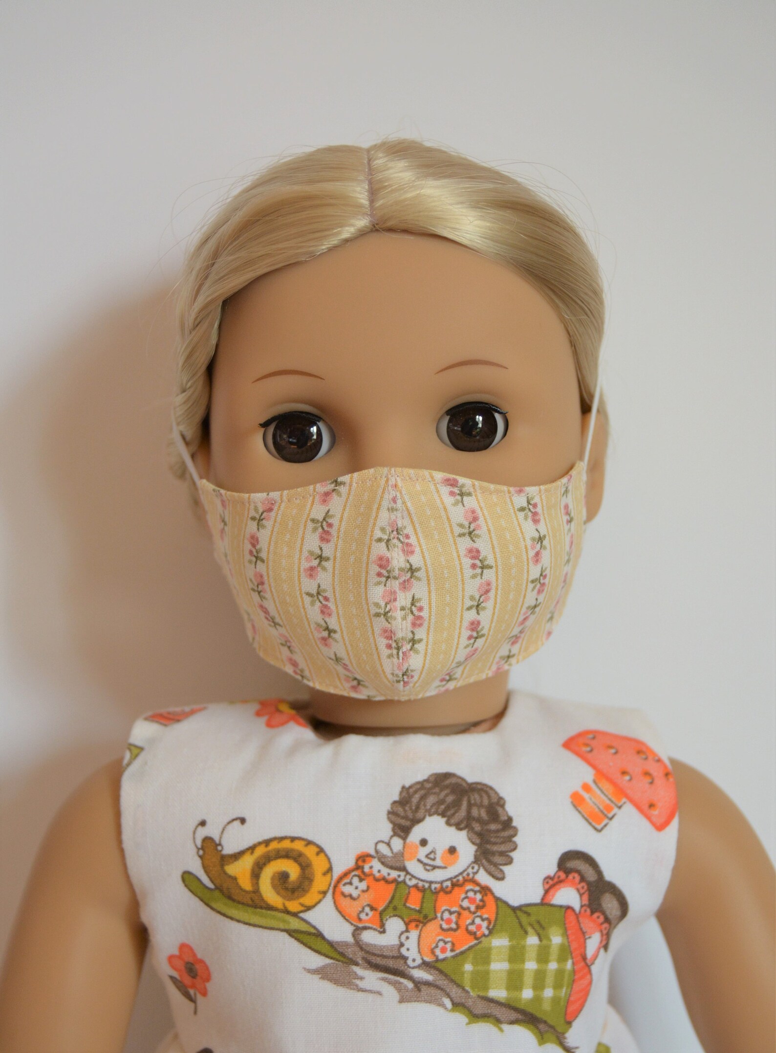 Handmade Doll Face Masks Cotton Fabric Fit 18 Girl and Boy - Etsy