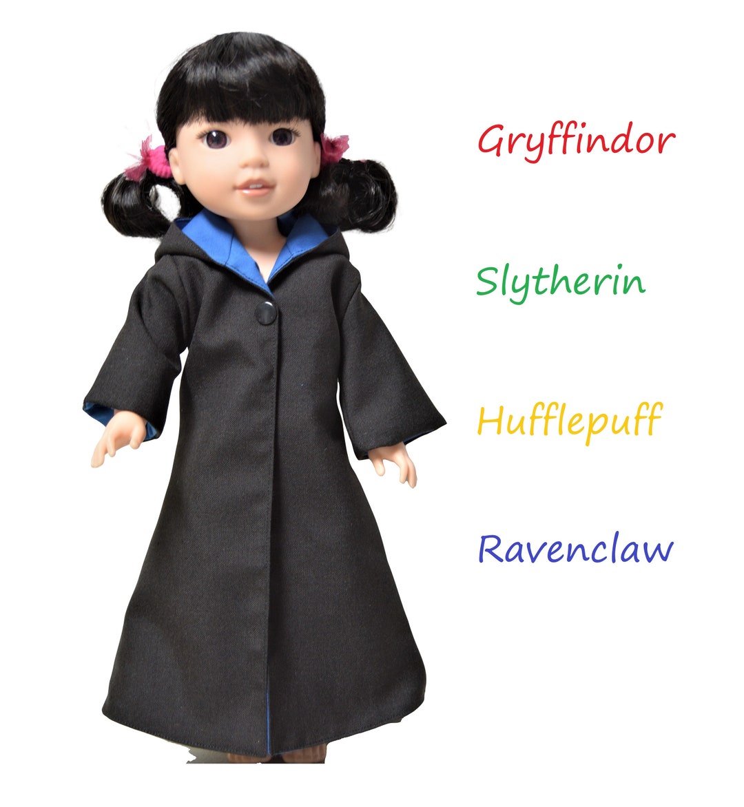 Handmade Wizard School Uniform Costume Cloak Robe 4 House Colors Fit 14 ...