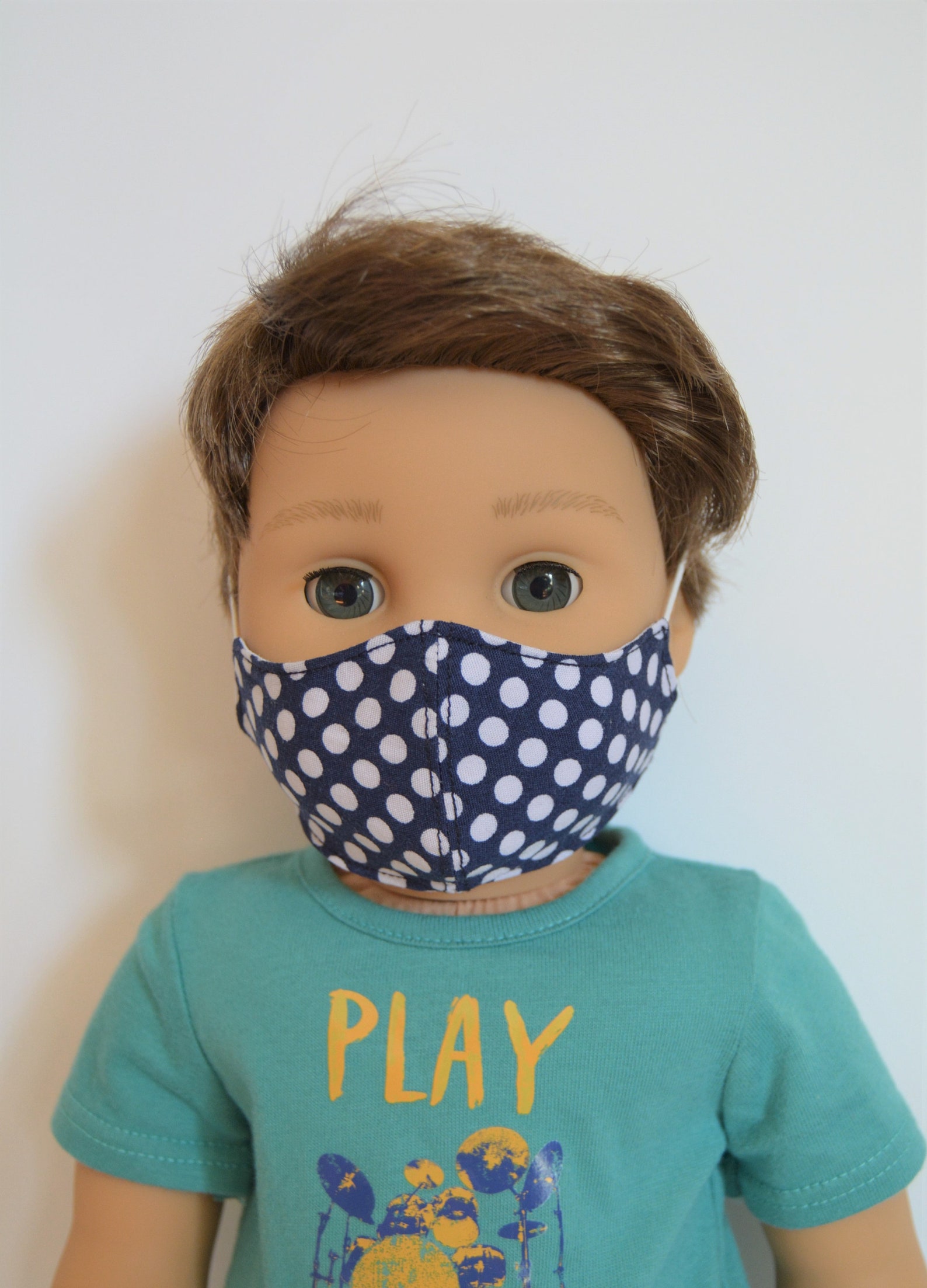 Handmade Doll Face Masks Cotton Fabric Fit 18 Girl and Boy - Etsy