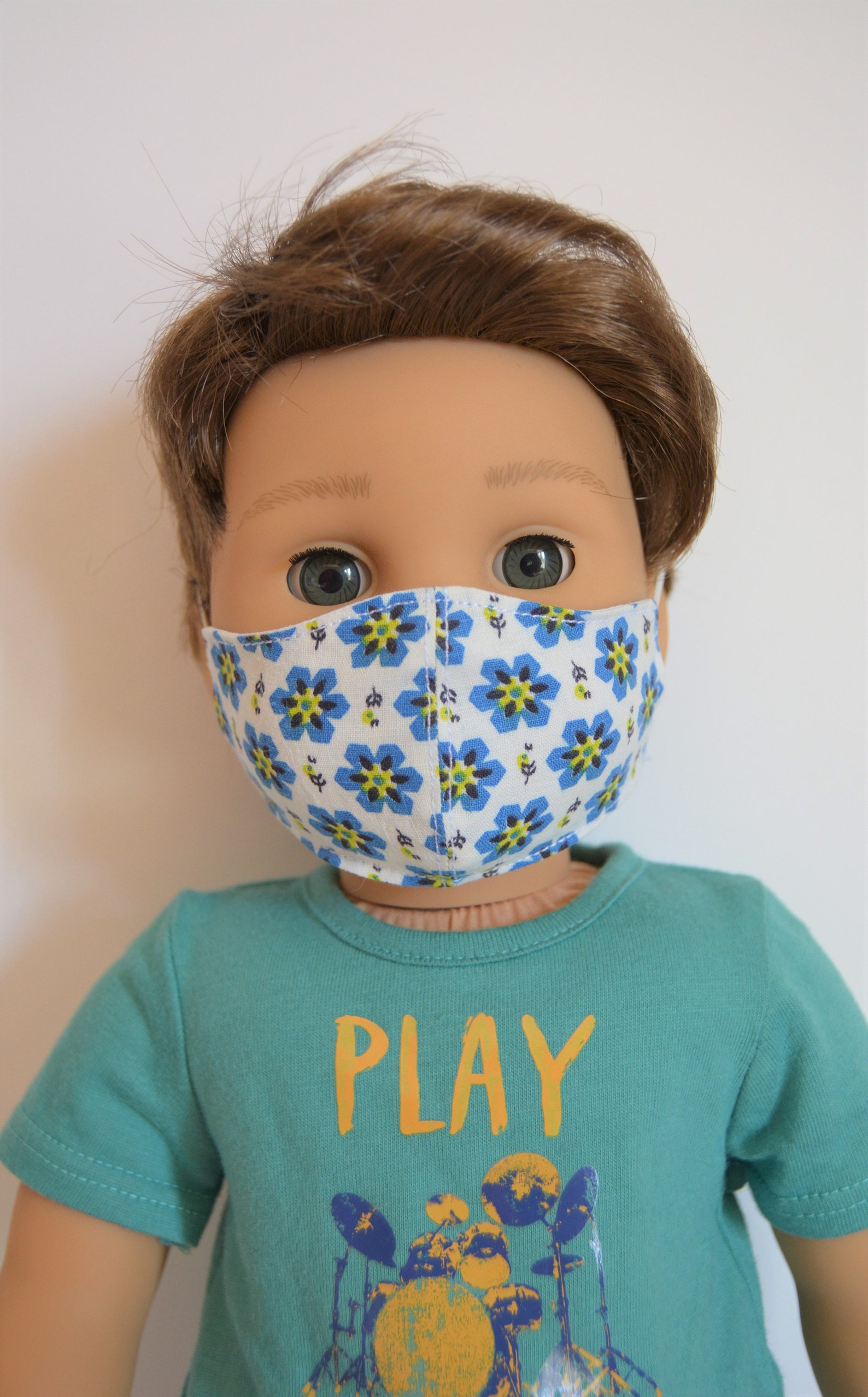 Handmade Doll Face Masks Cotton Fabric Fit 18 Girl and Boy - Etsy