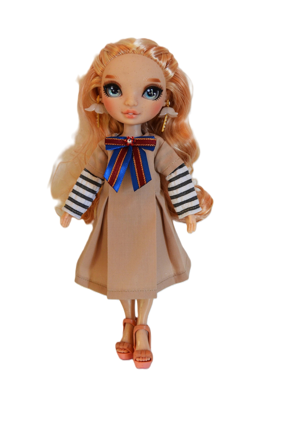 Handmade Doll Clothes M3gan Inspired Dress Costume Fit 11" Rainbow High ...