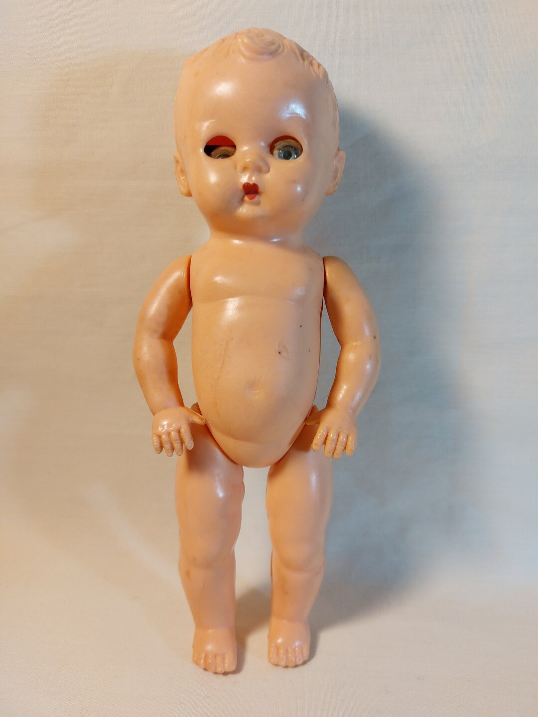 Vintage/antique Plastic/ Celluloid Doll/ Baby/ BEST/ Toy/ Assemblage ...