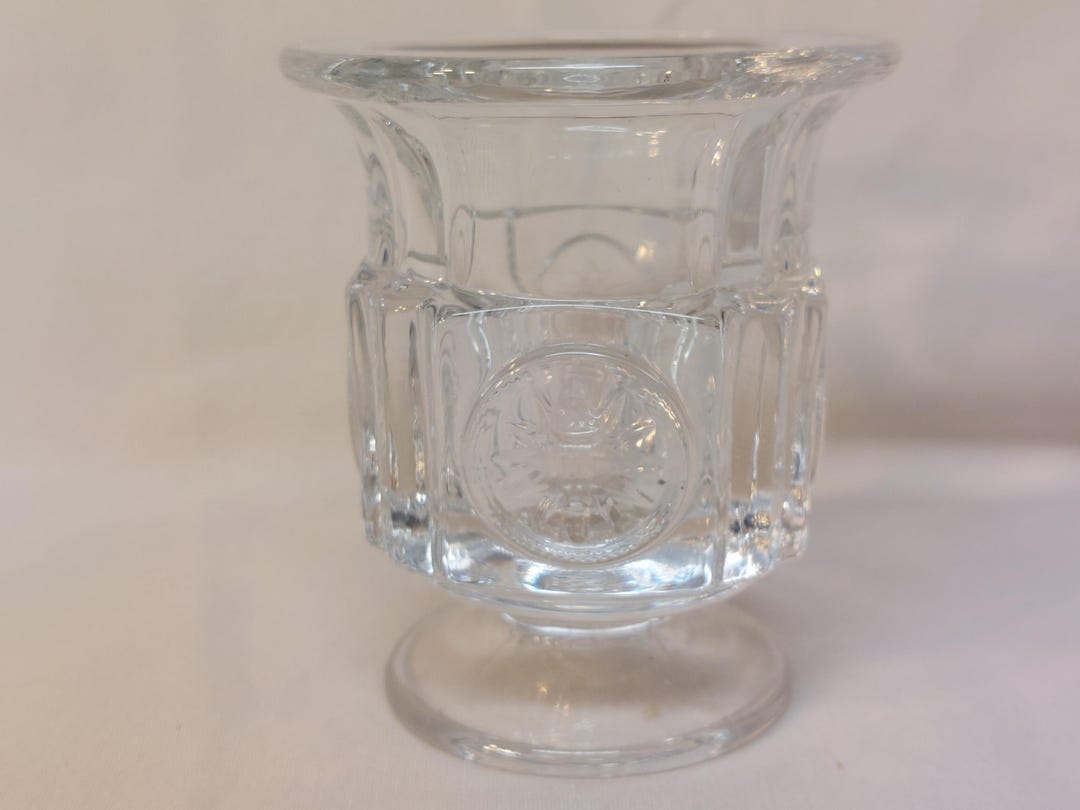 Vintage Coin Glass Toothpick Holder / Fostoria / Urn Style / Four Sided ...