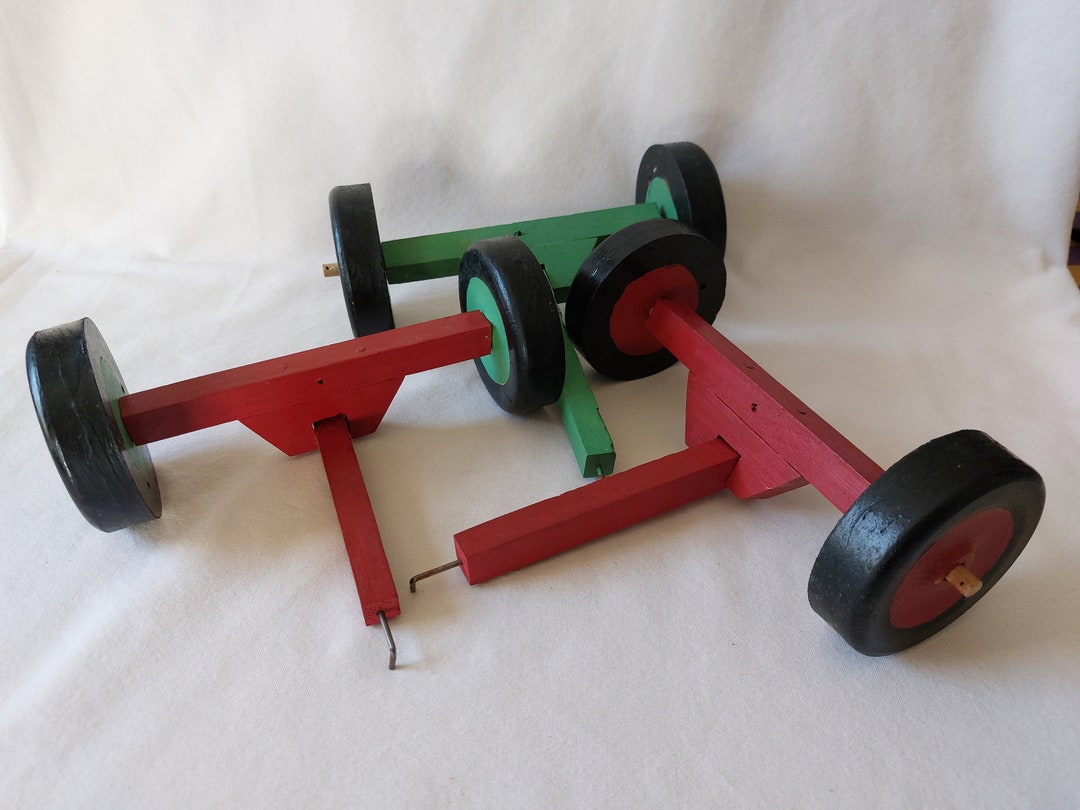 Lot of Hand-made Wooden Toy Parts / Found Objects / Assemblage Supply ...