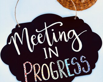 Meeting sign | Etsy